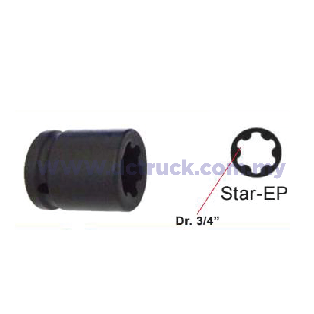 H.C.B-A1557-50 BENZ ACTROS AXLE BOLT SOCKET (32 EPL, L: 50mm) - DC Truck